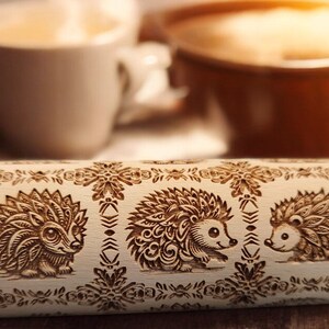 Hedgehogs - Animals Rolling Pins, Cookie Rolling Pins, Decorative ...