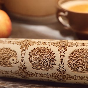 Hedgehogs - Animals Rolling Pins, Cookie Rolling Pins, Decorative ...