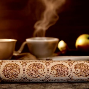 Hedgehogs - Animals Rolling Pins, Cookie Rolling Pins, Decorative ...