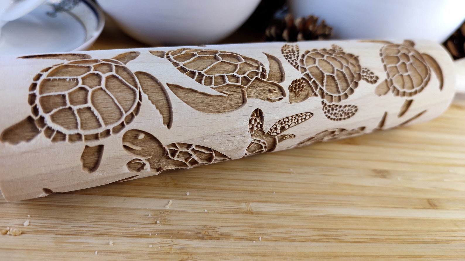 Turtles Rolling Pin Personalized Pin Rolling Pin Animal - Etsy