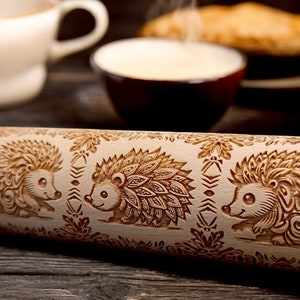 Hedgehogs - Animals Rolling Pins, Cookie Rolling Pins, Decorative ...