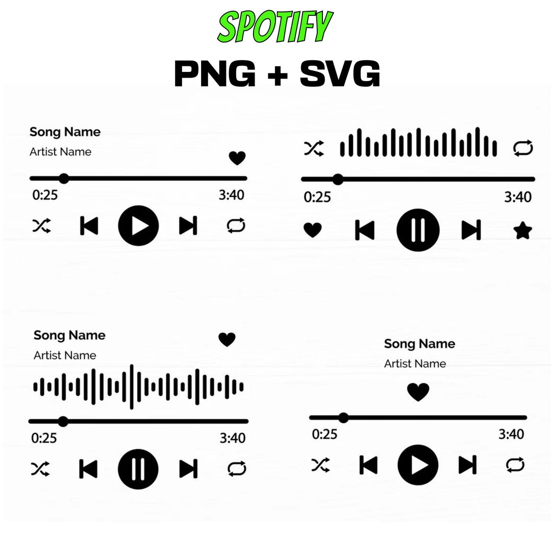 Instant Download Music Player Svg Bundle Music Player Display Audio ...