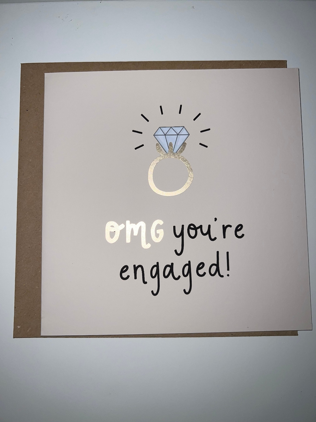 Omg Youre Engaged Card - Etsy