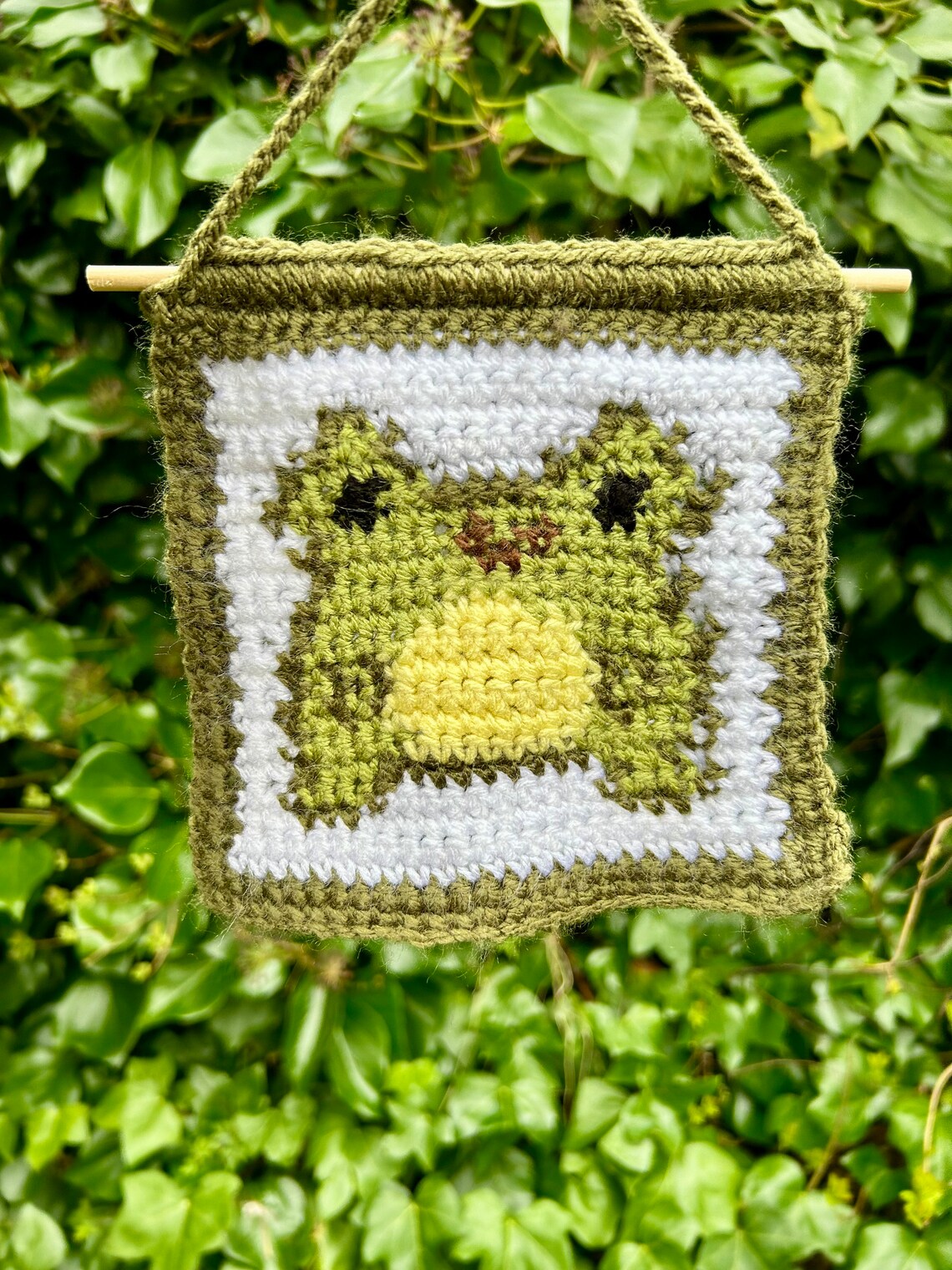 Mini Frog Crochet Tapestry Pattern - Digital Download PDF | Wall ...