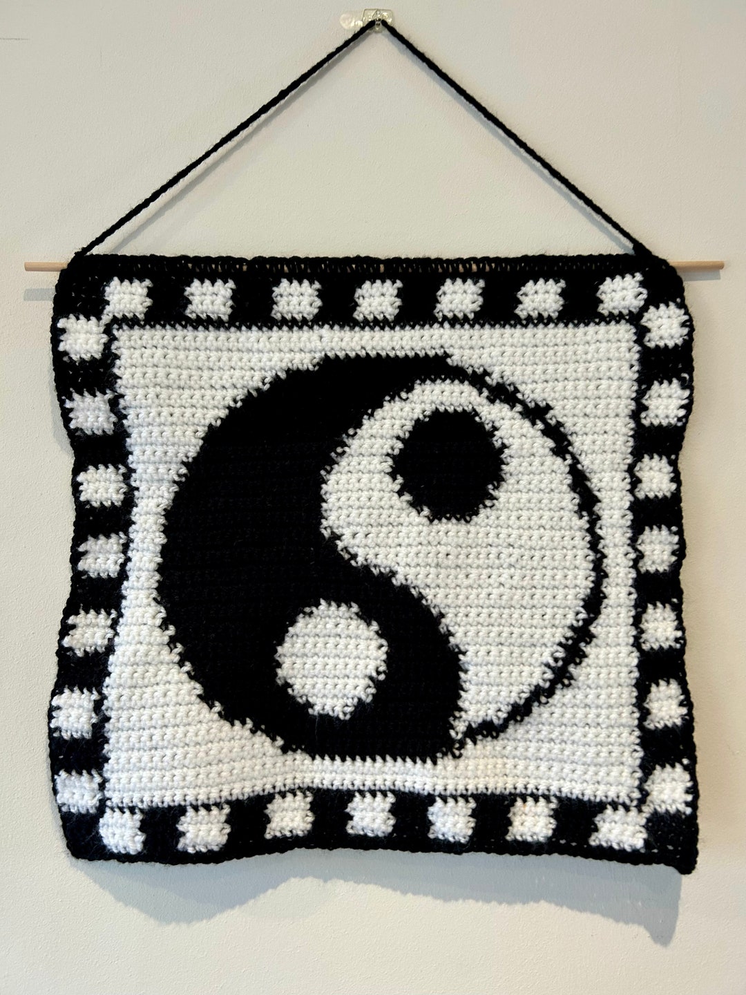 Yin Yang Crochet Tapestry Pattern - Digital Download PDF - Etsy