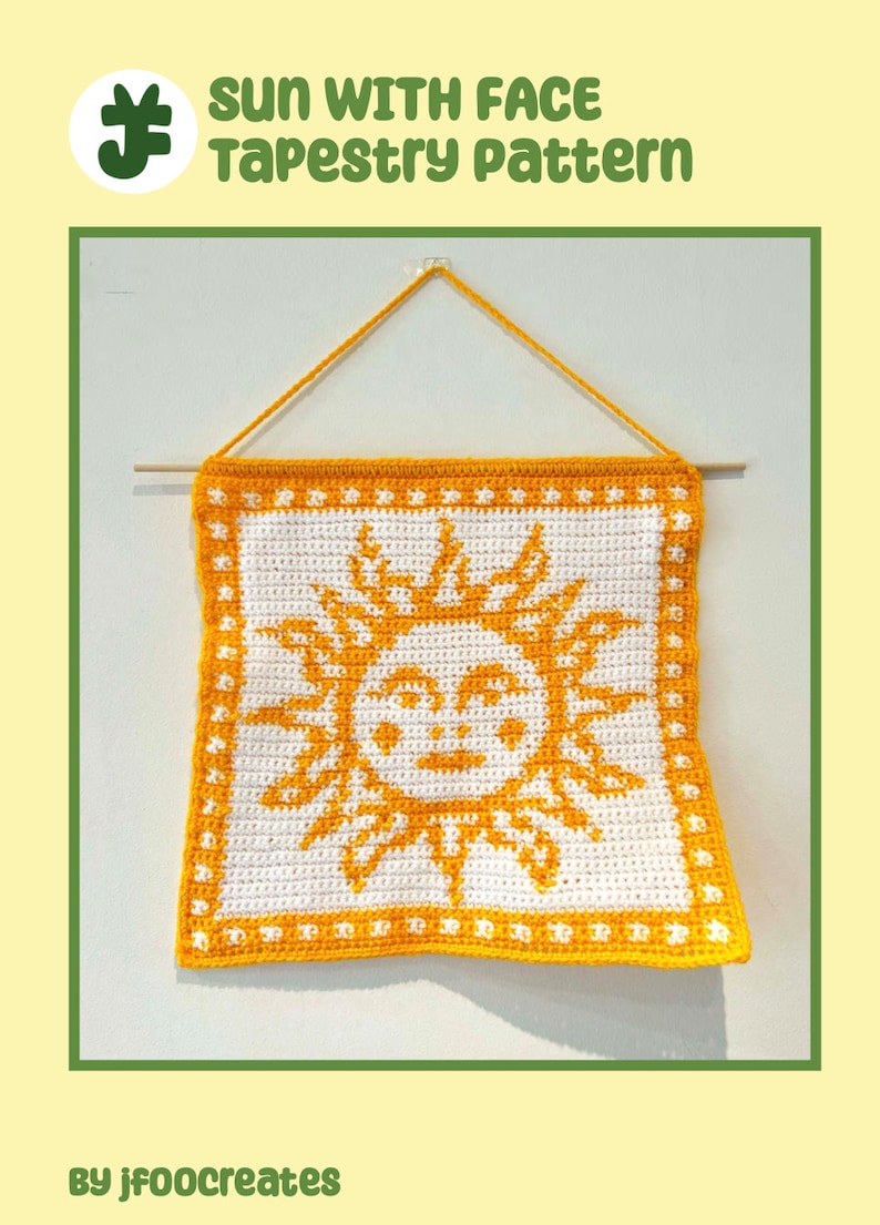 Crochet Sun Tapestry PDF Pattern Download - Etsy