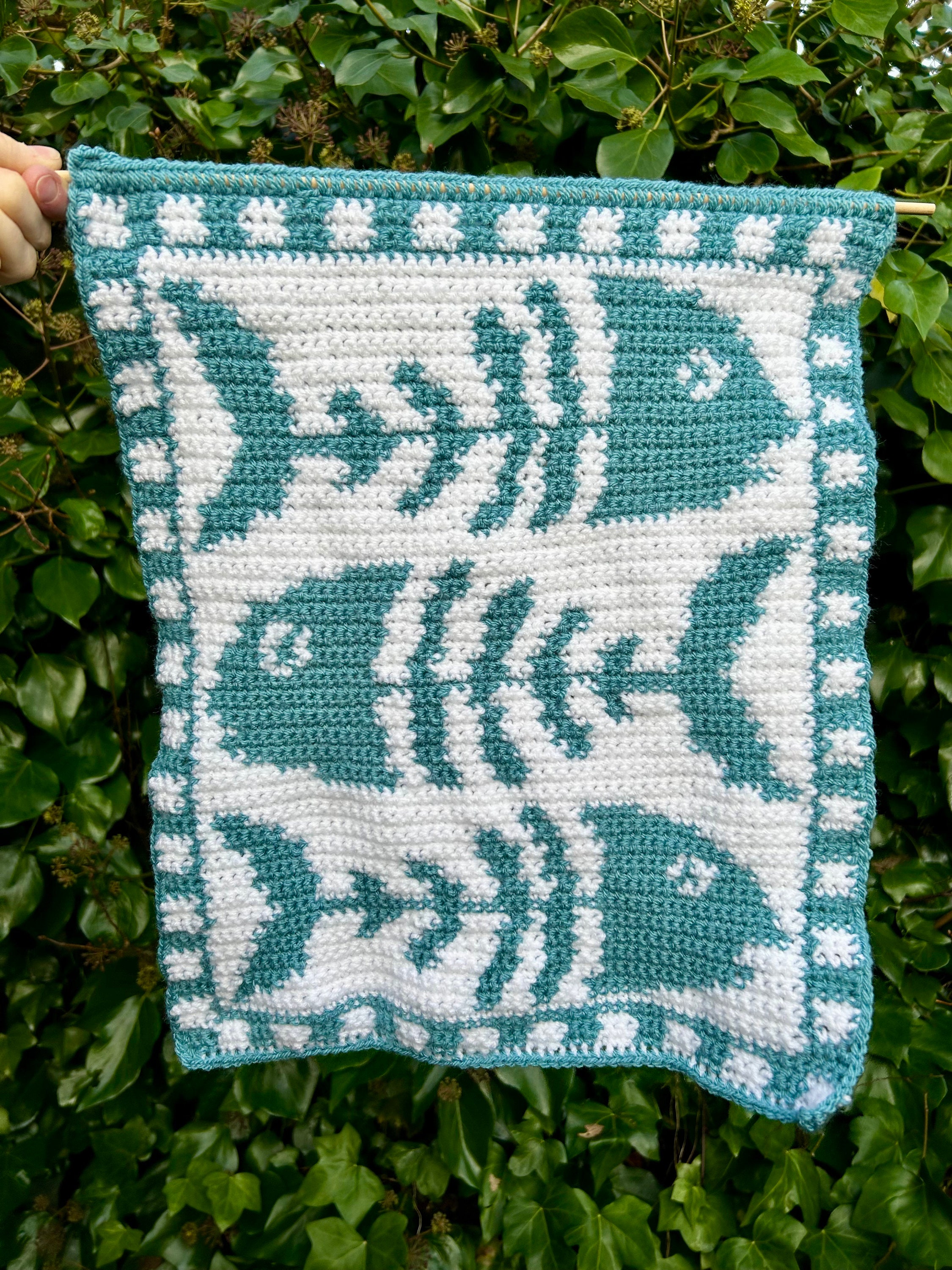 Crochet Fish Bone Wall Tapestry Pattern DIGITAL DOWNLOAD PDF - Etsy