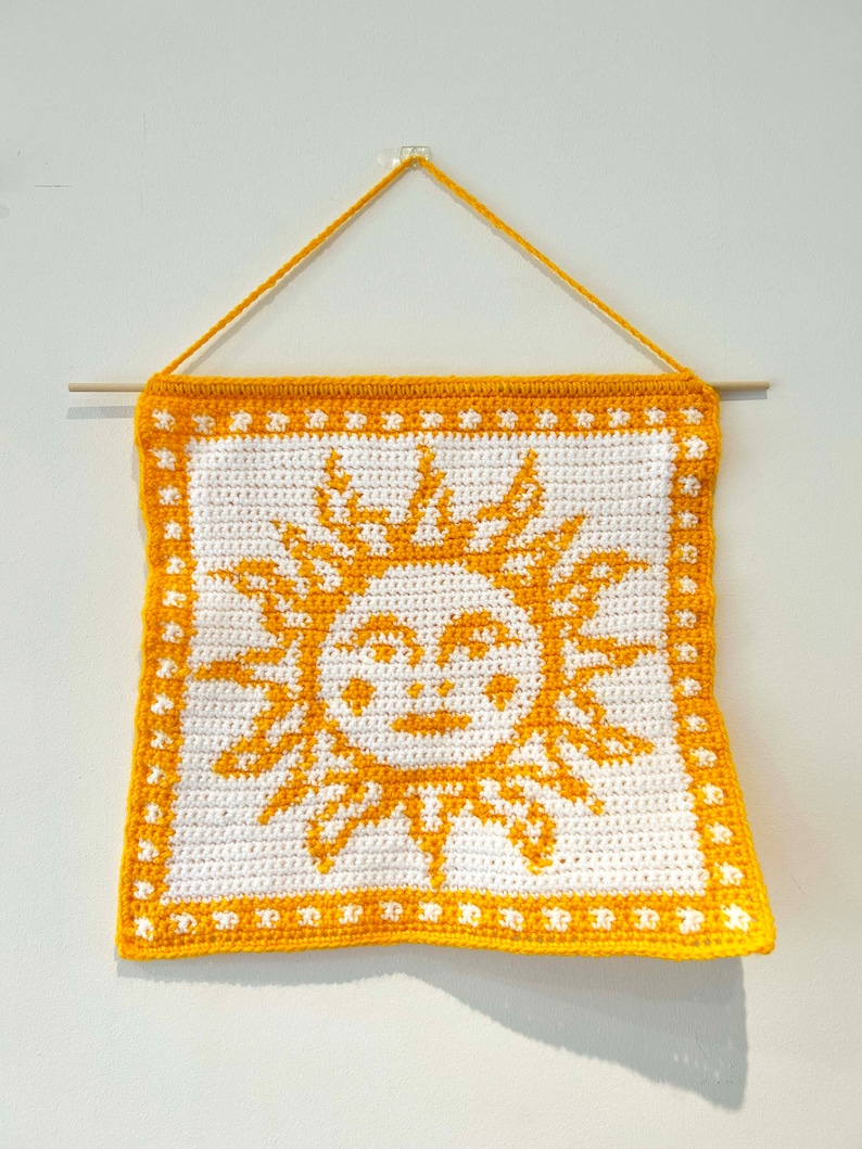Crochet Sun Tapestry PDF Pattern Download - Etsy