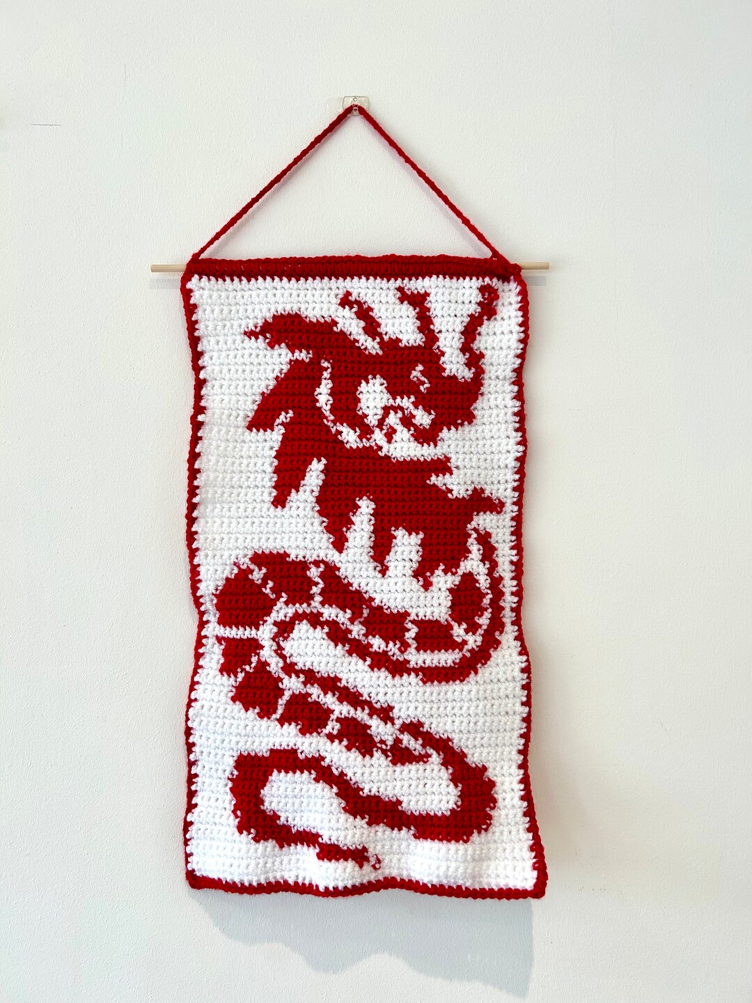 Chinese Dragon Crochet Tapestry Pattern - Digital Download PDF | Asian ...