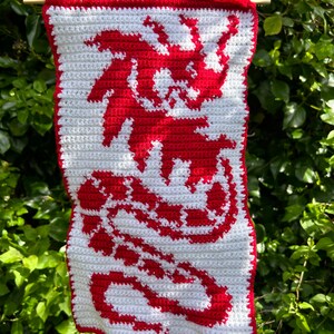 Chinese Dragon Crochet Tapestry Pattern - Digital Download PDF | Asian ...