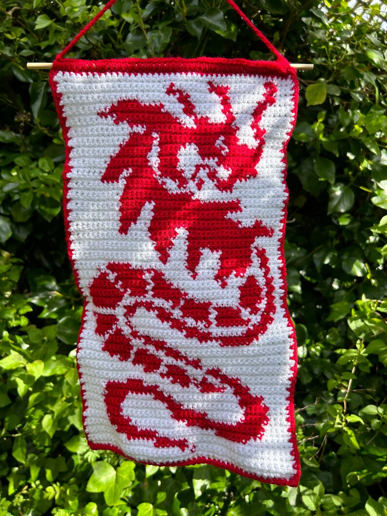 Chinese Dragon Crochet Tapestry Pattern - Digital Download PDF | Asian ...