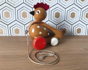 Hen Pull Toy | Etsy