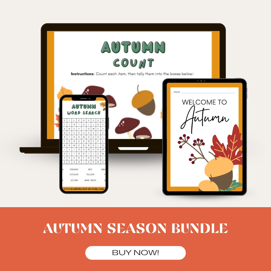 Autumn Season Bundle Autumn Season Planner Printable Autumn Season ...