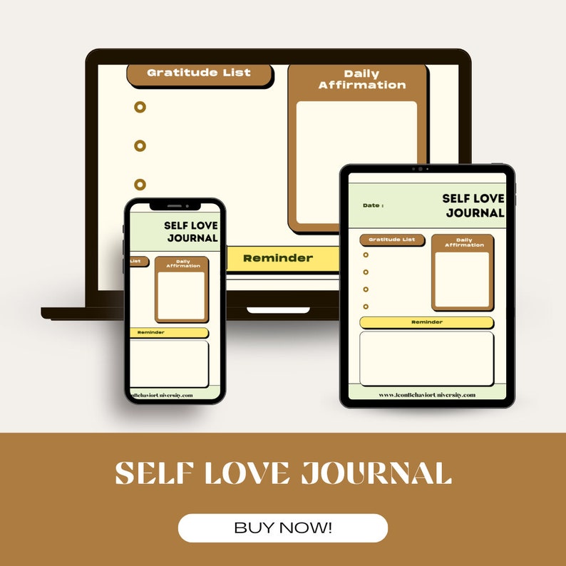 Self Love Planner Self Love Bundle Digital Planner 2023 Digital Planner Mood Tracker Self Love ...