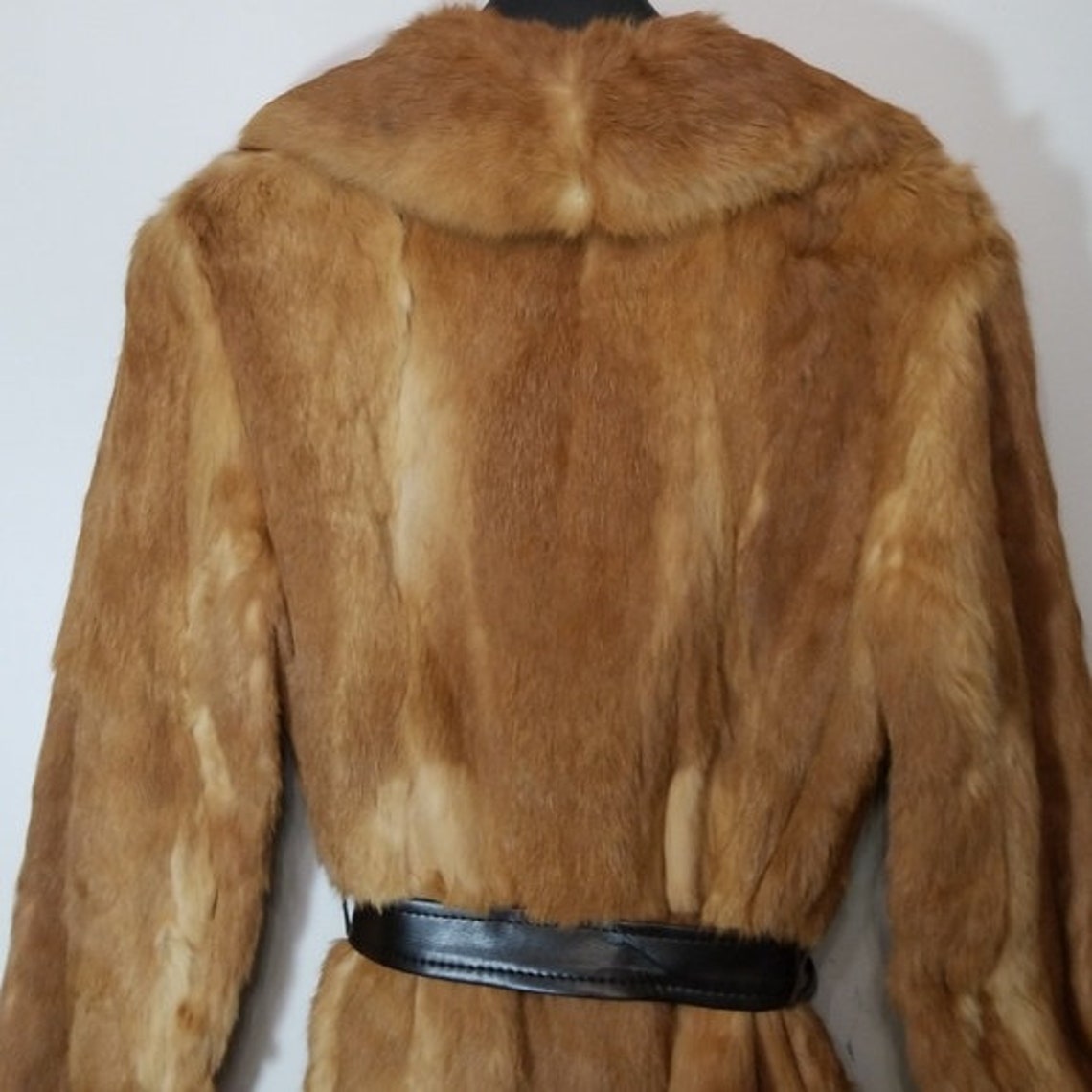 Vintage Genuine Rabbit Trench Coat, Vintage Fur - Etsy