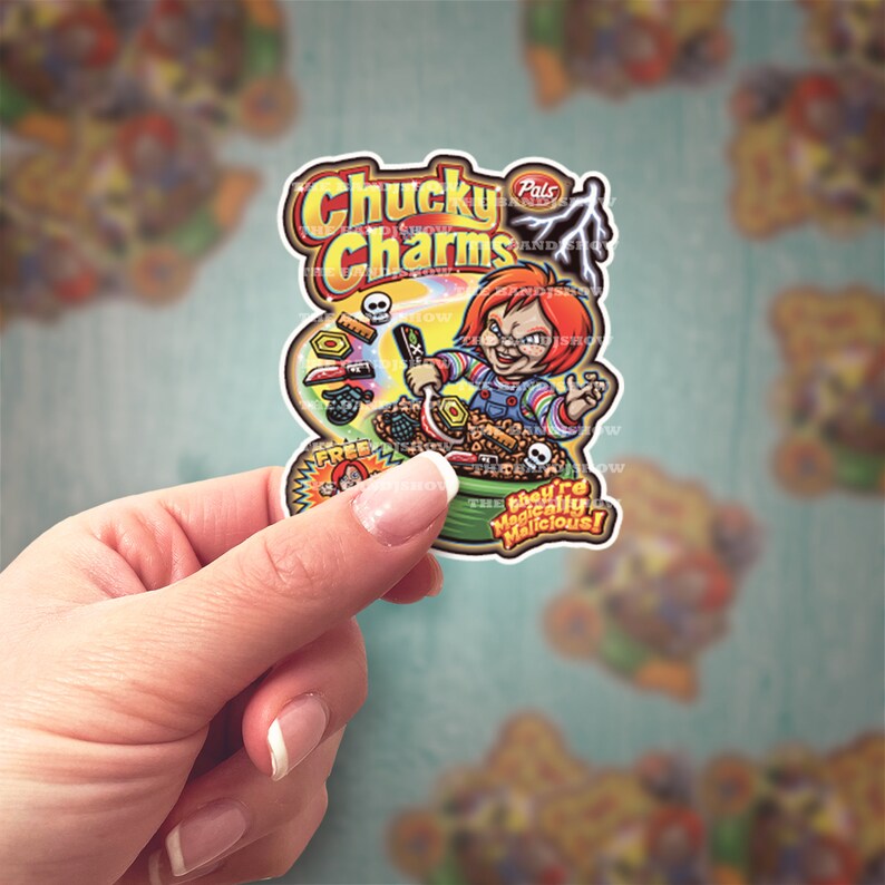 Vinyl Sticker Chucky Charms Spooky Decal Horror Movie - Etsy