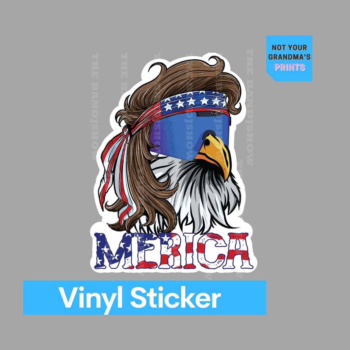 Merica Mullet Eagle Vinyl Sticker Decal Windows Laptops - Etsy