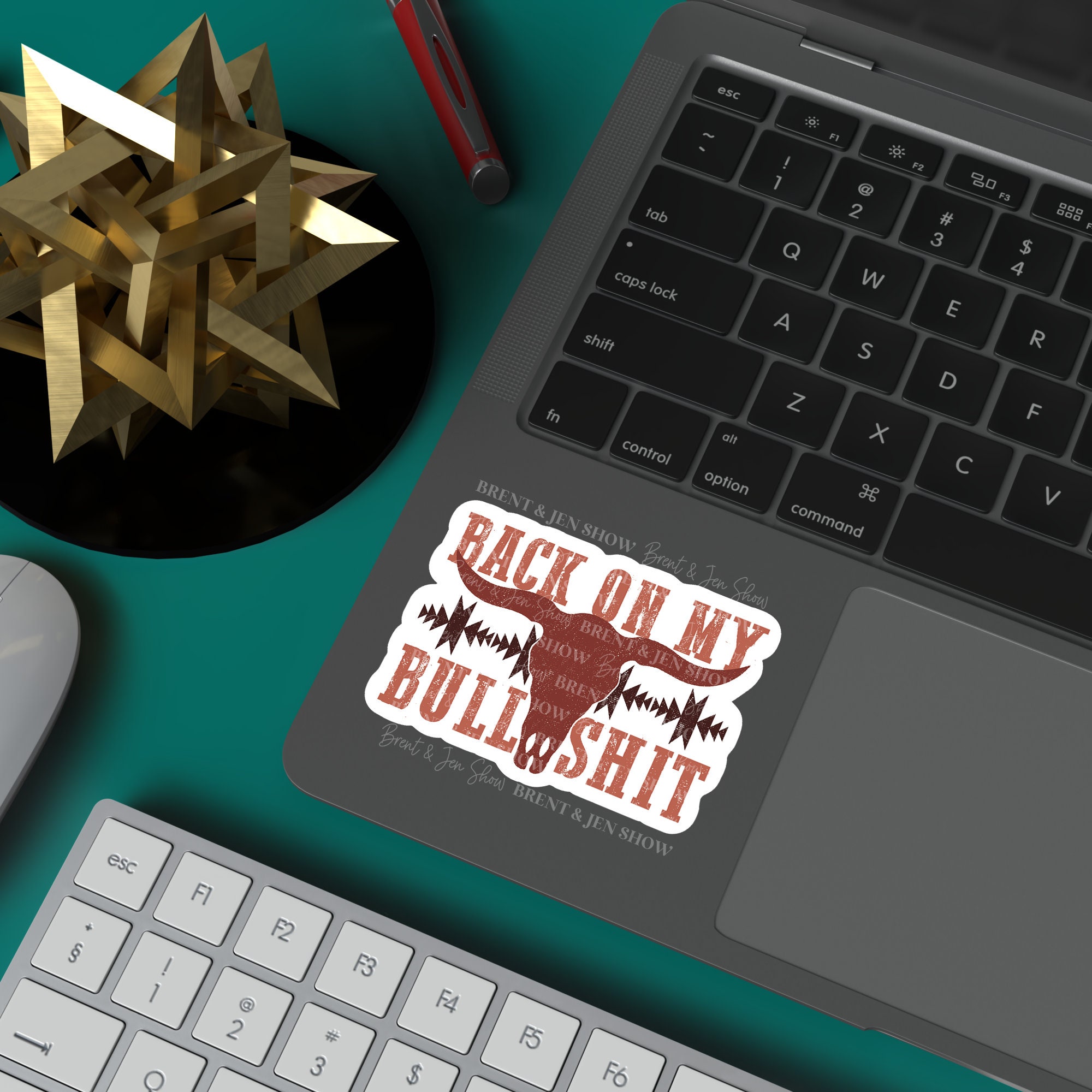 Vinyl Sticker Back on My BS Sticker Laptop Decal Rustic - Etsy