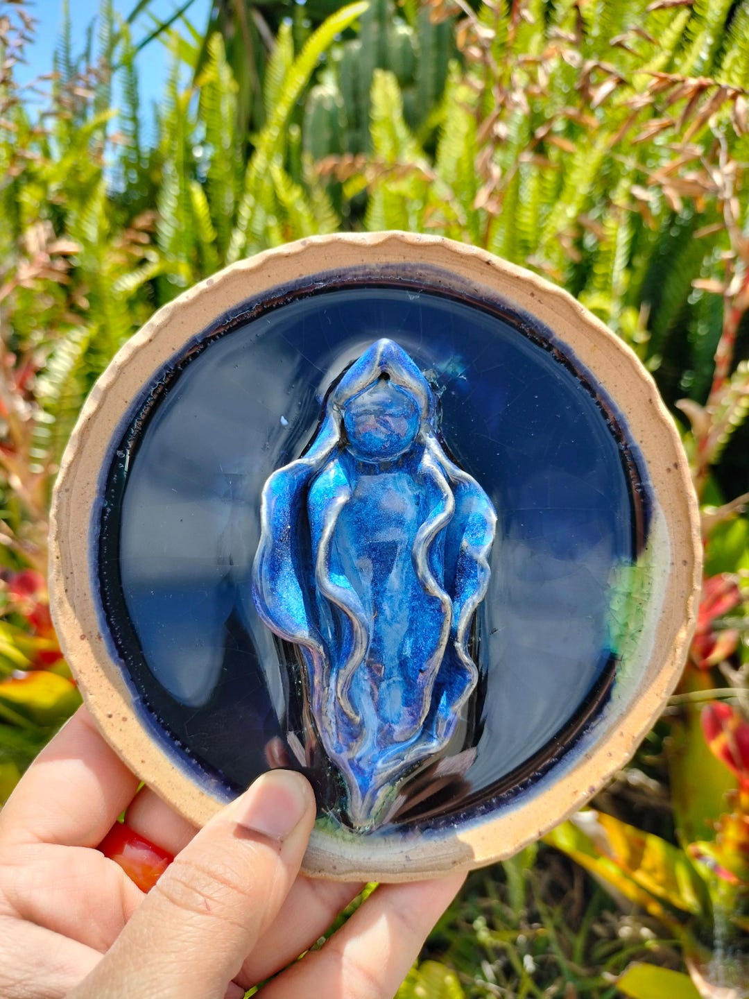 Yoni Sacred Feminine Wall, Altar Decor. Incense Burner. Divine Feminine ...