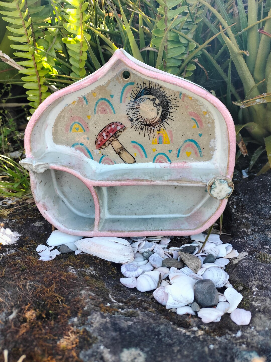 Fantasy Curiosity Box. Wall Portal. Ceramic Shelf, Wall Art. Handmade ...