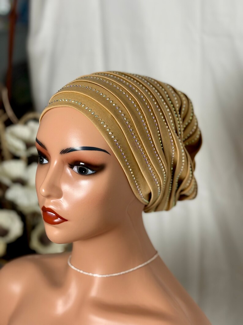 Embellished Turban With Swarovski Stones | One Size Fits All | Luxury ...