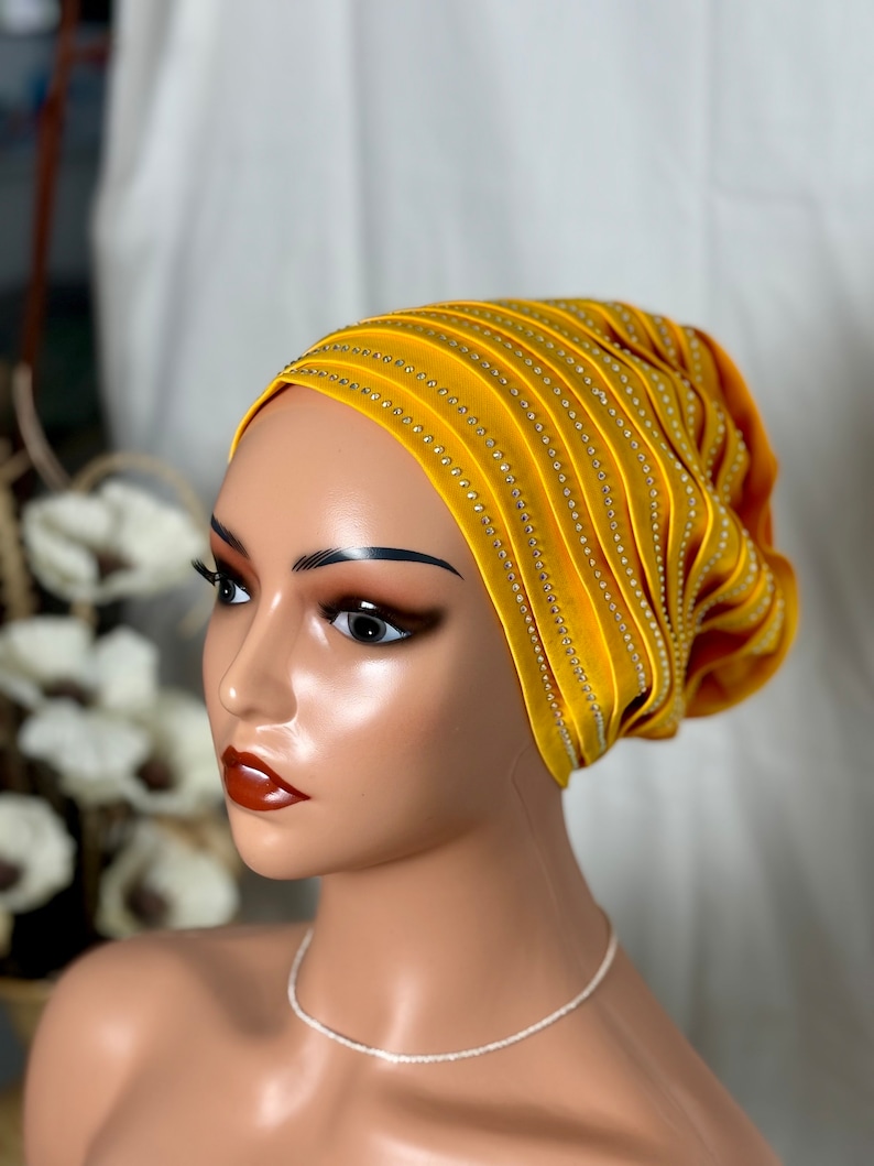 Embellished Turban With Swarovski Stones | One Size Fits All | Luxury ...