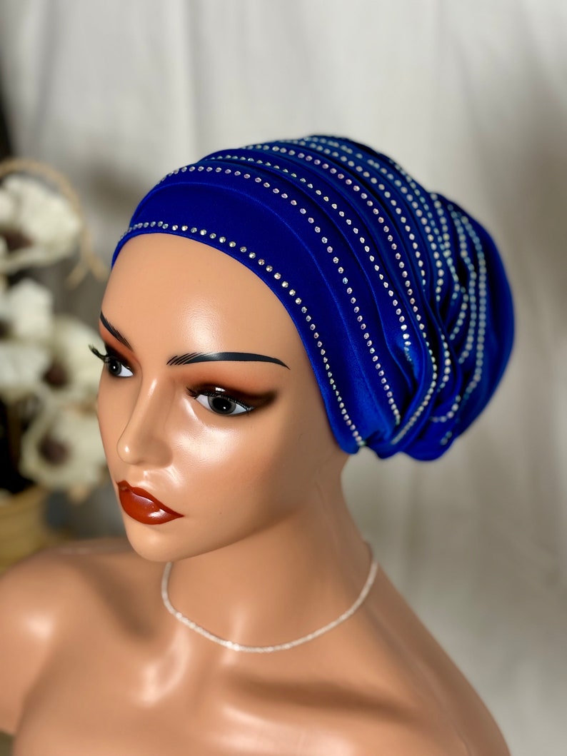 Embellished Turban With Swarovski Stones | One Size Fits All | Luxury ...