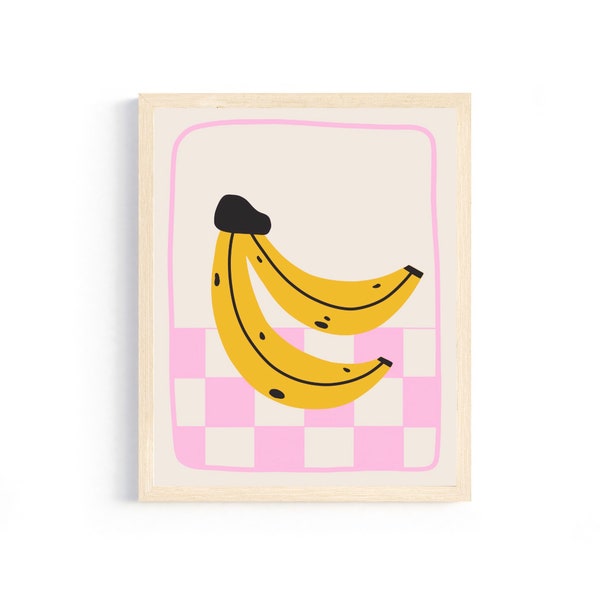 Banana Print - Etsy
