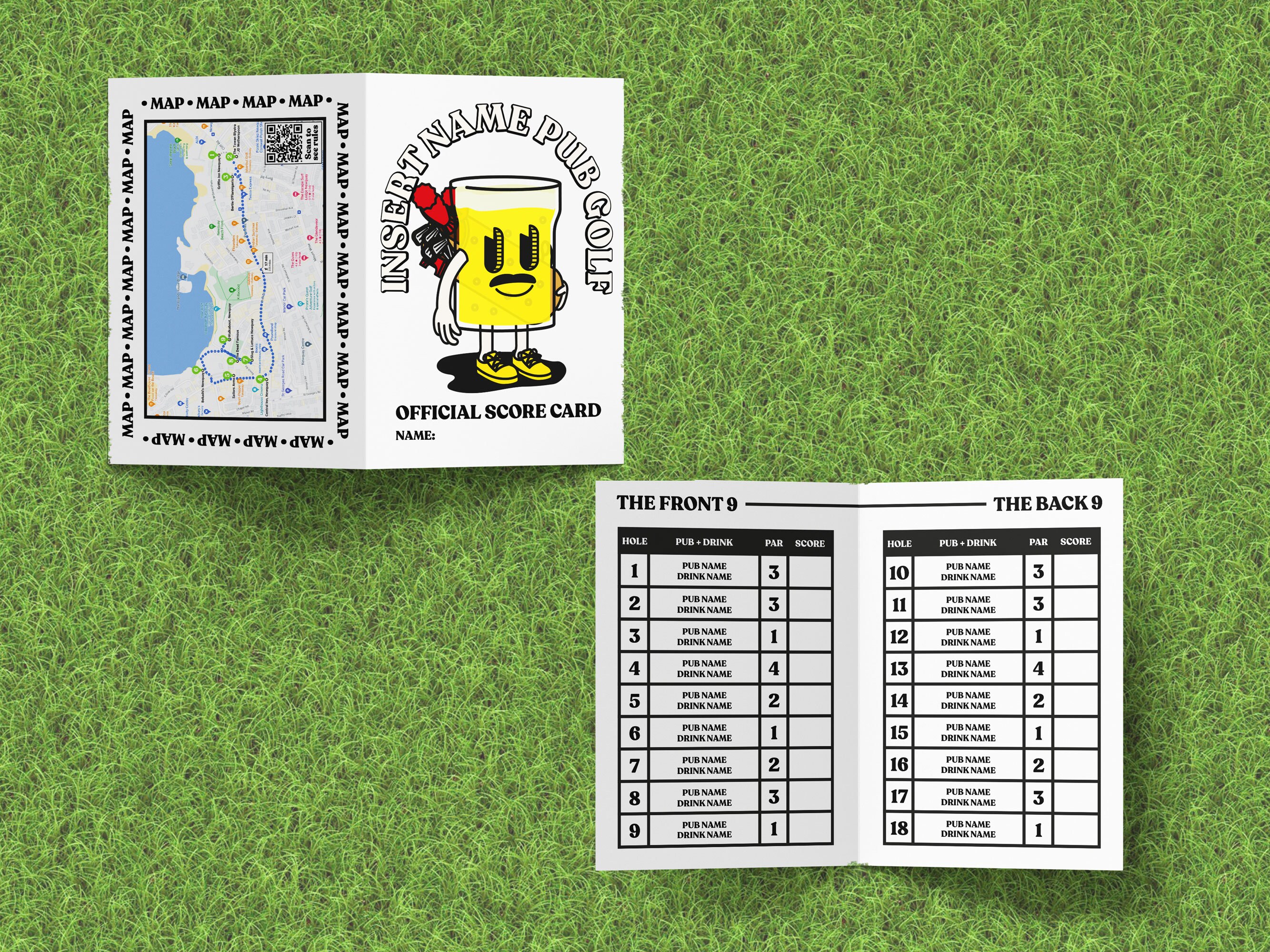 Custom Pub Golf Scorecard (digital Download) - Etsy