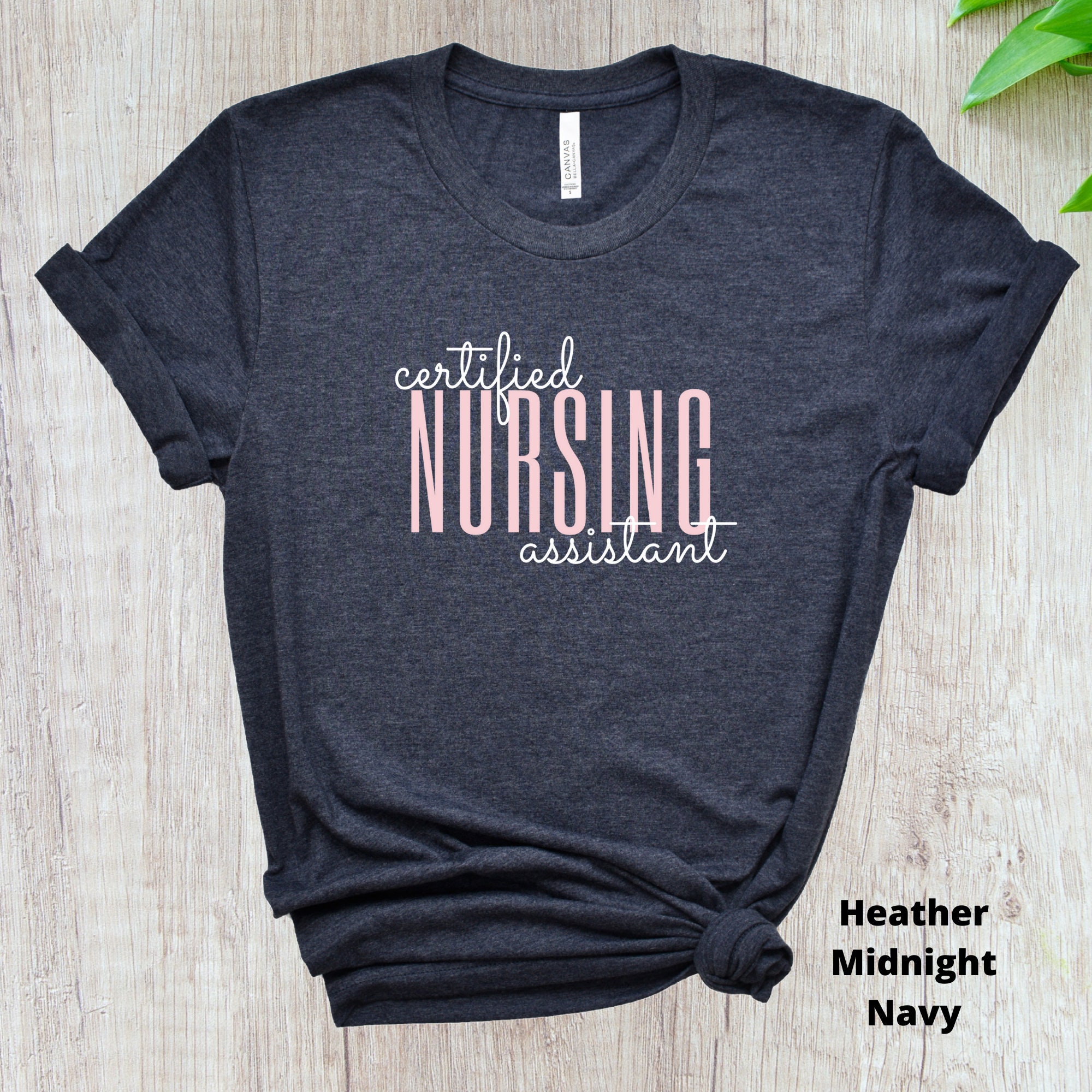 Certified Nursing Assistant Pink Font and Cursive Handwriting, CNA ...