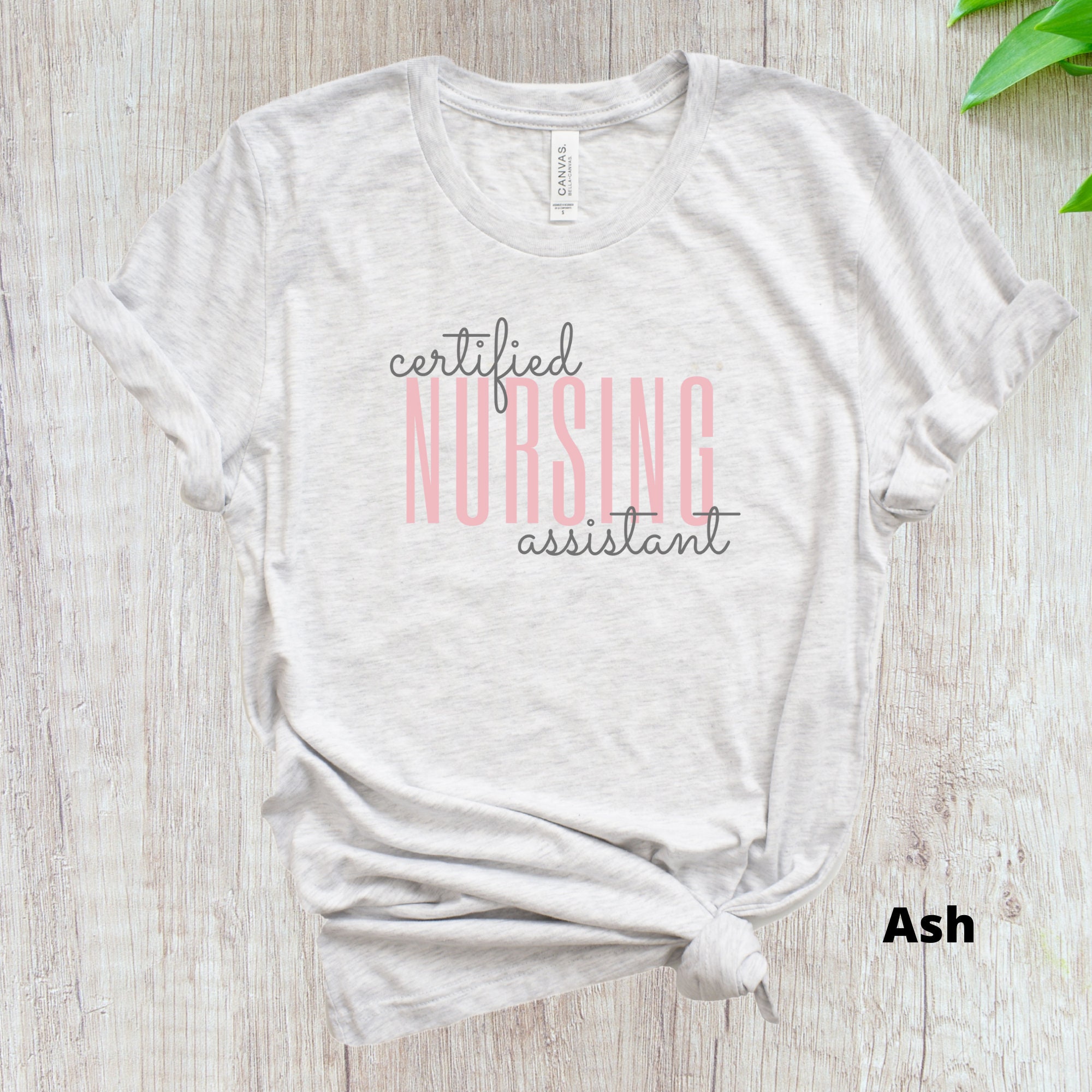 Certified Nursing Assistant Pink Font and Cursive Handwriting, CNA ...