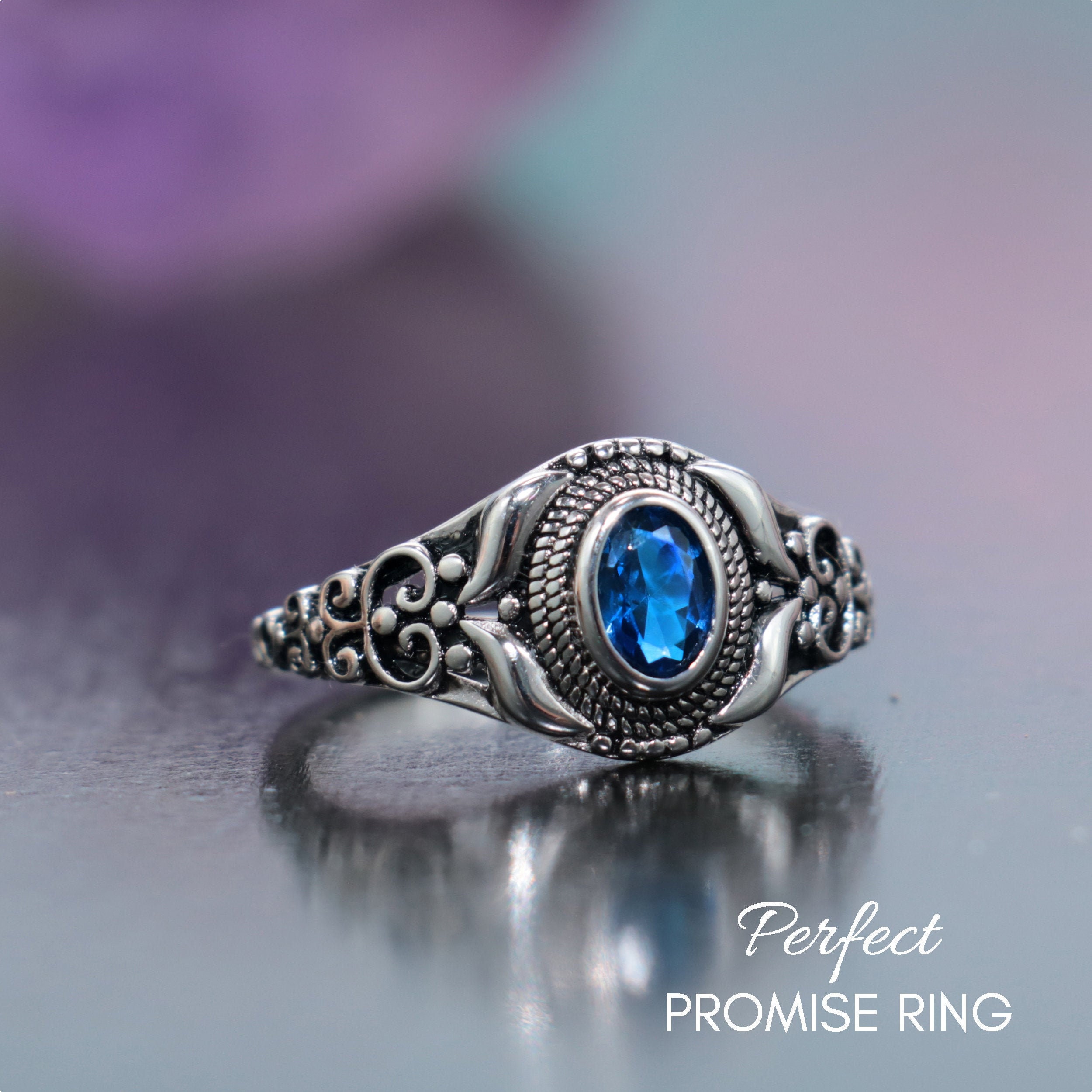 Fire Blue Stone Class Ring