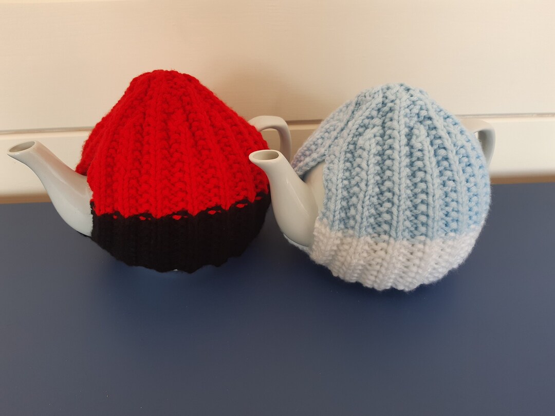 Football Team Colours Teapot Cosy Hand Knitted ~ Manchester - Etsy
