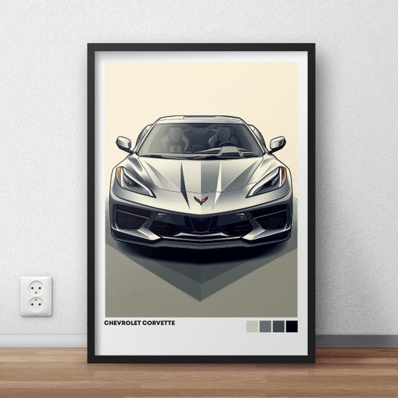 Cooles Auto Poster Poster Mit "Kosmisches Auto 4" Von FattoAMano