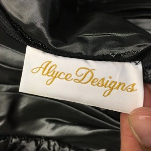 Vintage Alyce Designs 80s Metallic Grey Charcoal Chrome Reflective ...