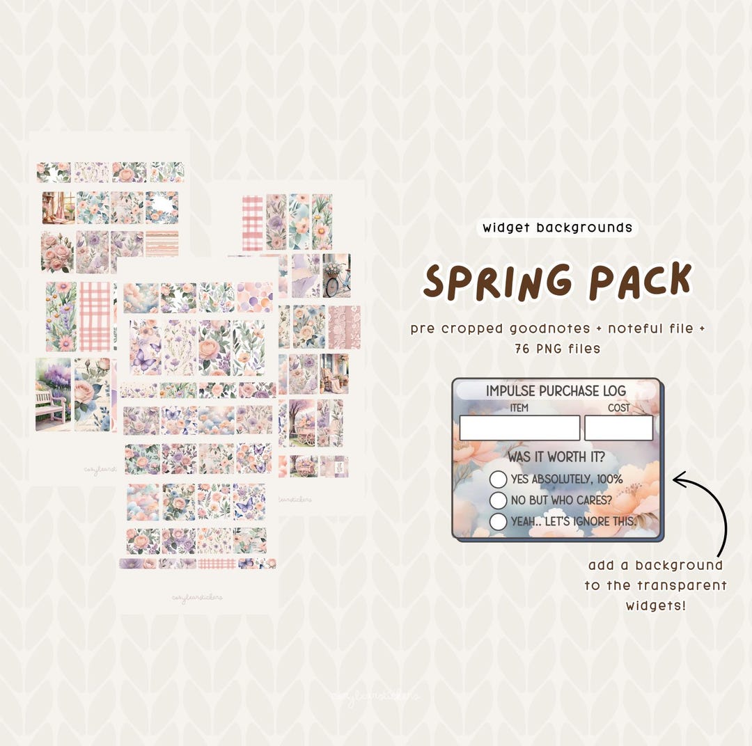 Widget Backgrounds | Digital Stickers for Goodnotes | Cute Backgrounds ...