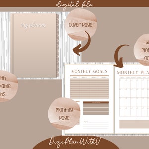 Digital Planner 2021 2022, Digital Planner Undated, Digital Planner ...