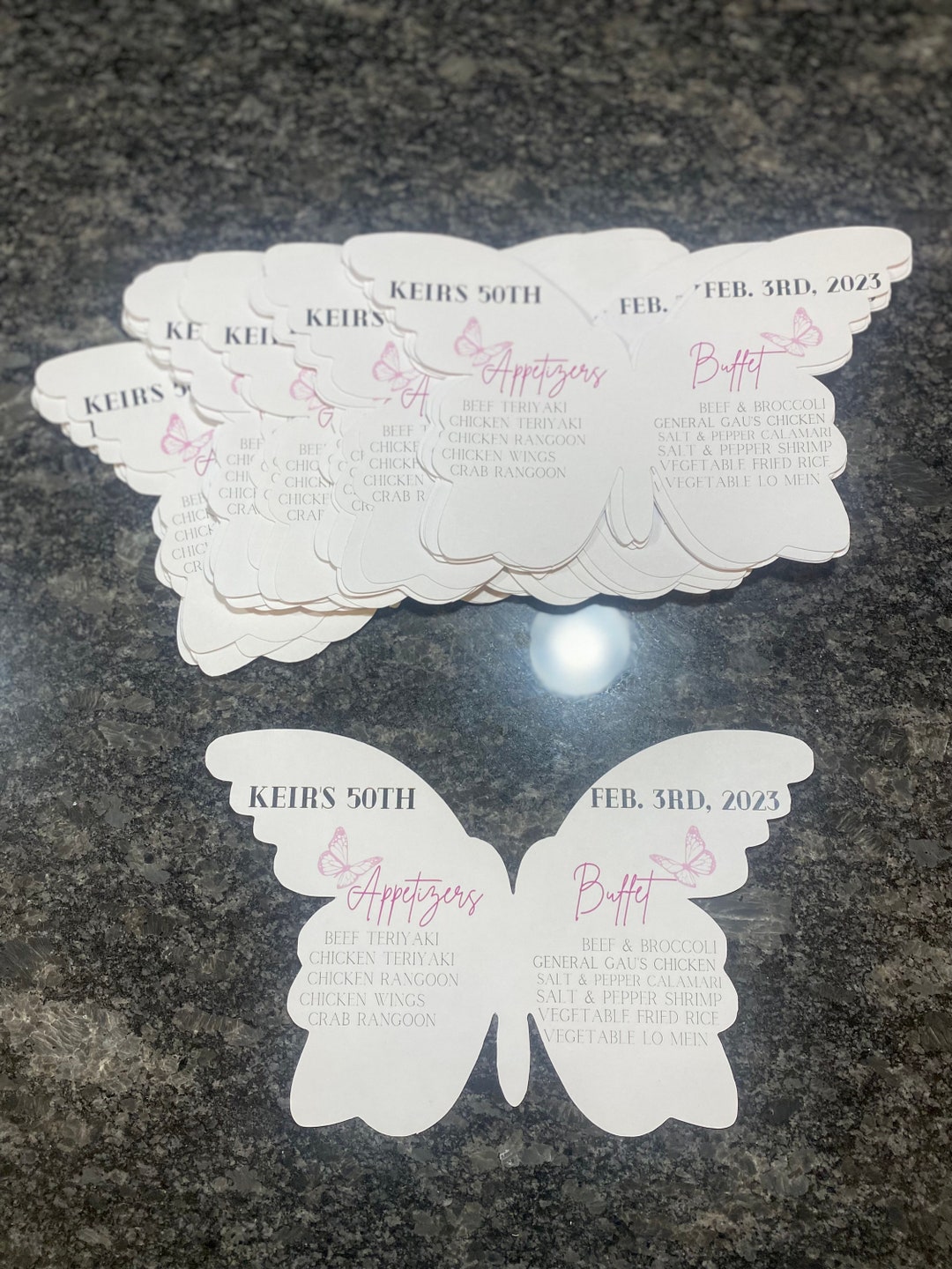 Custom Shape Menus - Etsy