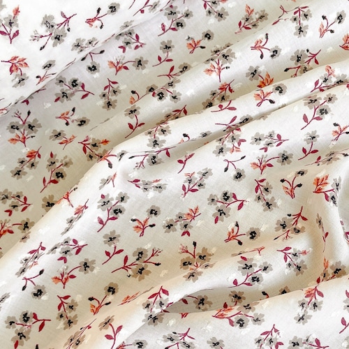 Love Flower Rayon Challis Fabric by the Continuous Yard - Etsy