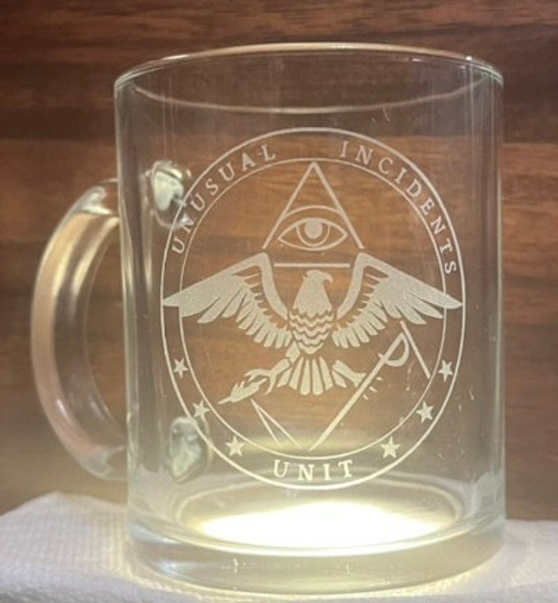 SCP Foundation / UIU / MC&D Logos Etched Glass Mugs - Etsy