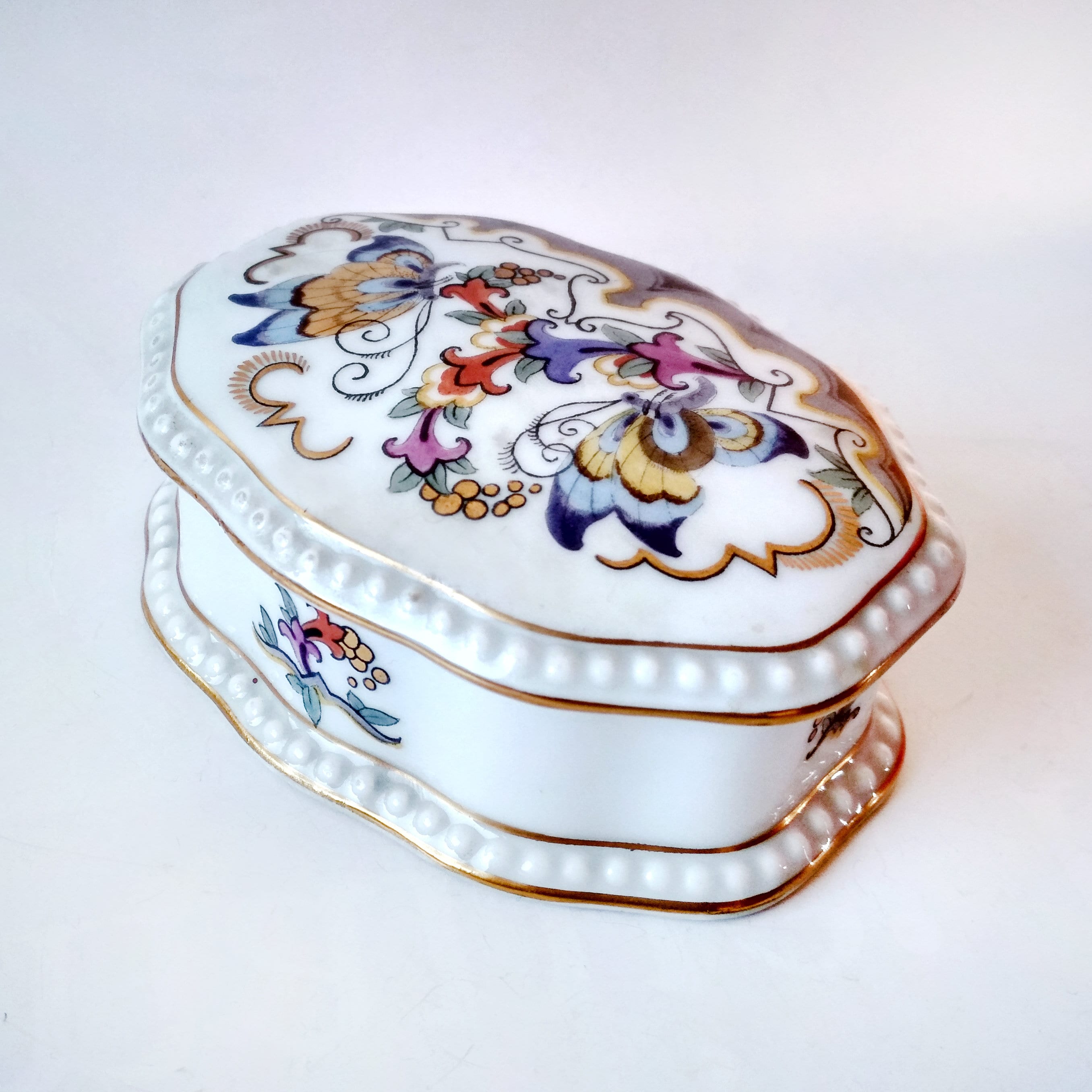 Antique Kurt Wendler Rosenthal Butterfly Rare Porcelain Box - Etsy