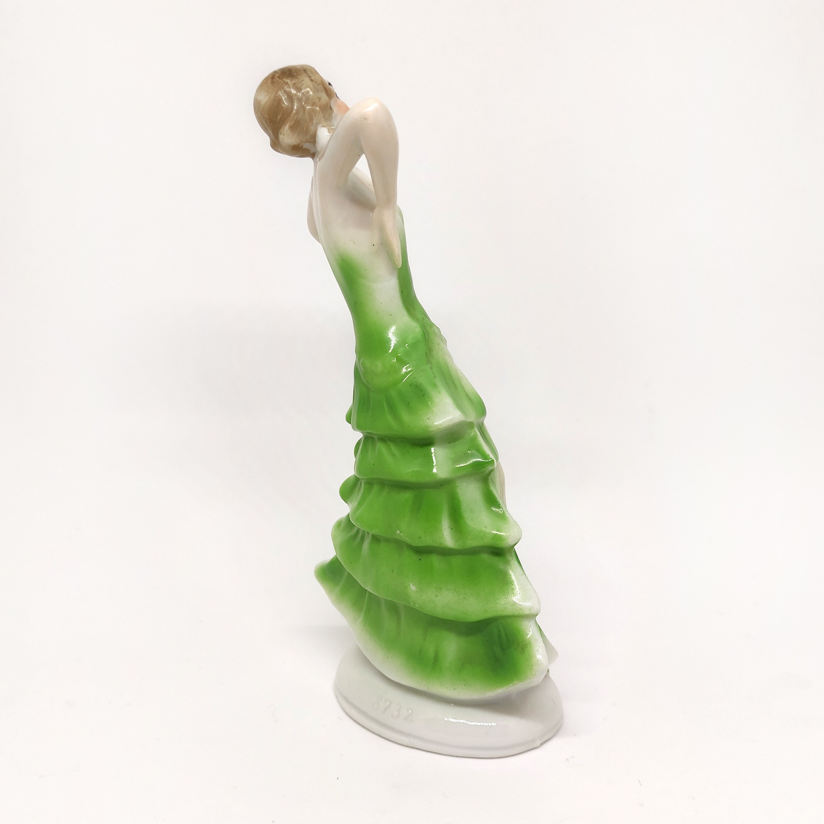 Lovely Art Deco Porcelain Dancing Lady Figurine Girl Dancer Lustrous ...
