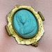 Antique Georgian Turquoise Paste Cameo Pinchbeck Frame Portrait Brooch ...