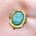 Antique Georgian Turquoise Paste Cameo Pinchbeck Frame Portrait Brooch ...