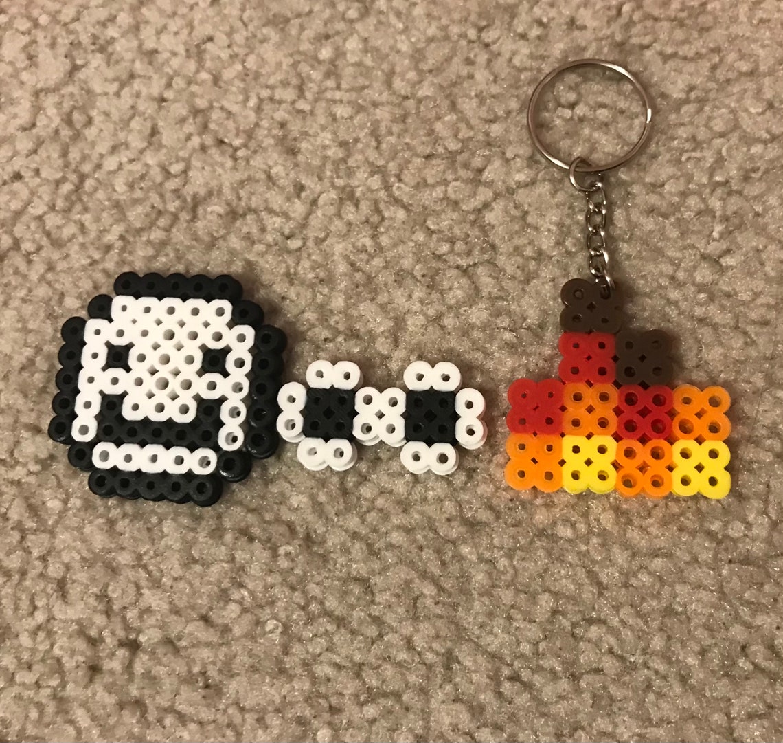 Dream Smp Inspired Perler Bead Keychains Etsy