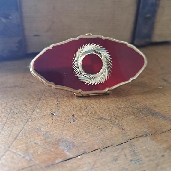 Vintage Stratton Metallic Red Lipview Lipstick Case /… - Gem