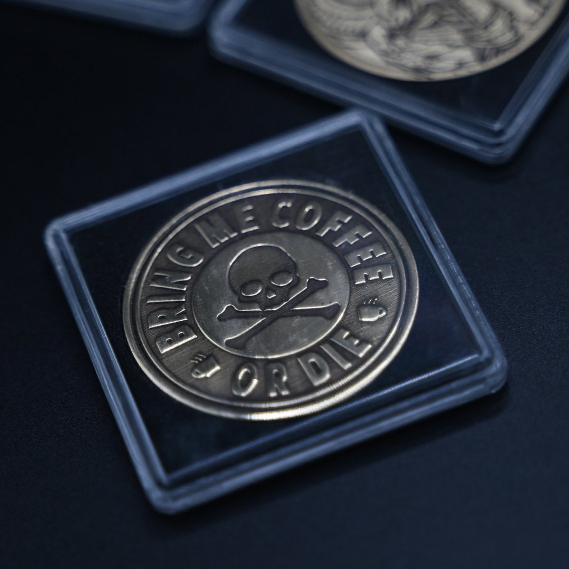 Custom Engraved Brass Challenge Coin & Decision Coin - Personalized ...