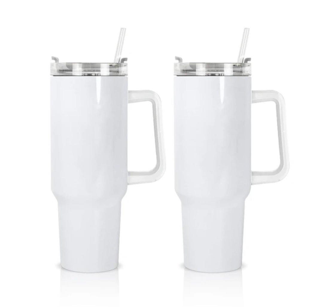 Blank 40oz Sublimation Cup Removable Handle, 40oz Stanley Dupe, 40oz ...