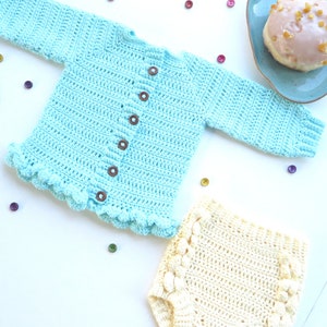 Simple Crochet Baby Jumper Pattern, Crochet Baby Cardigan Tutorial ...