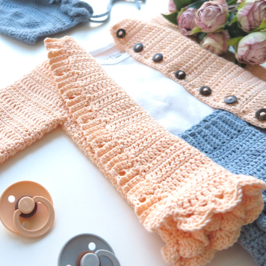 Simple Crochet Baby Jumper Pattern, Crochet Baby Cardigan Tutorial ...